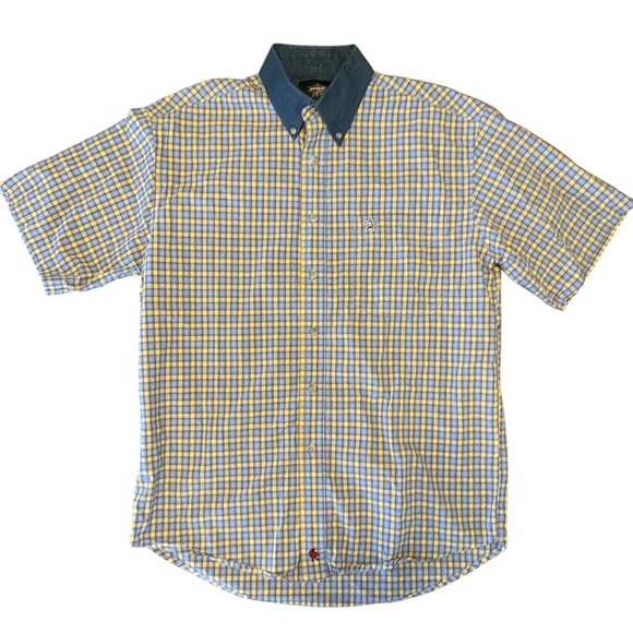 Pbr | Shirts | Pbr Bull Riders Shirt Size Medium Mens Button Down Plaid ...
